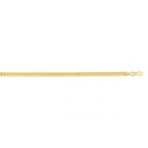14K Yellow Gold Gourmette Chain 30004433 | Shin Brothers*