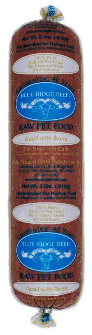 Blue Ridge Beef Frozen Quail with Bone Chub - Chaar