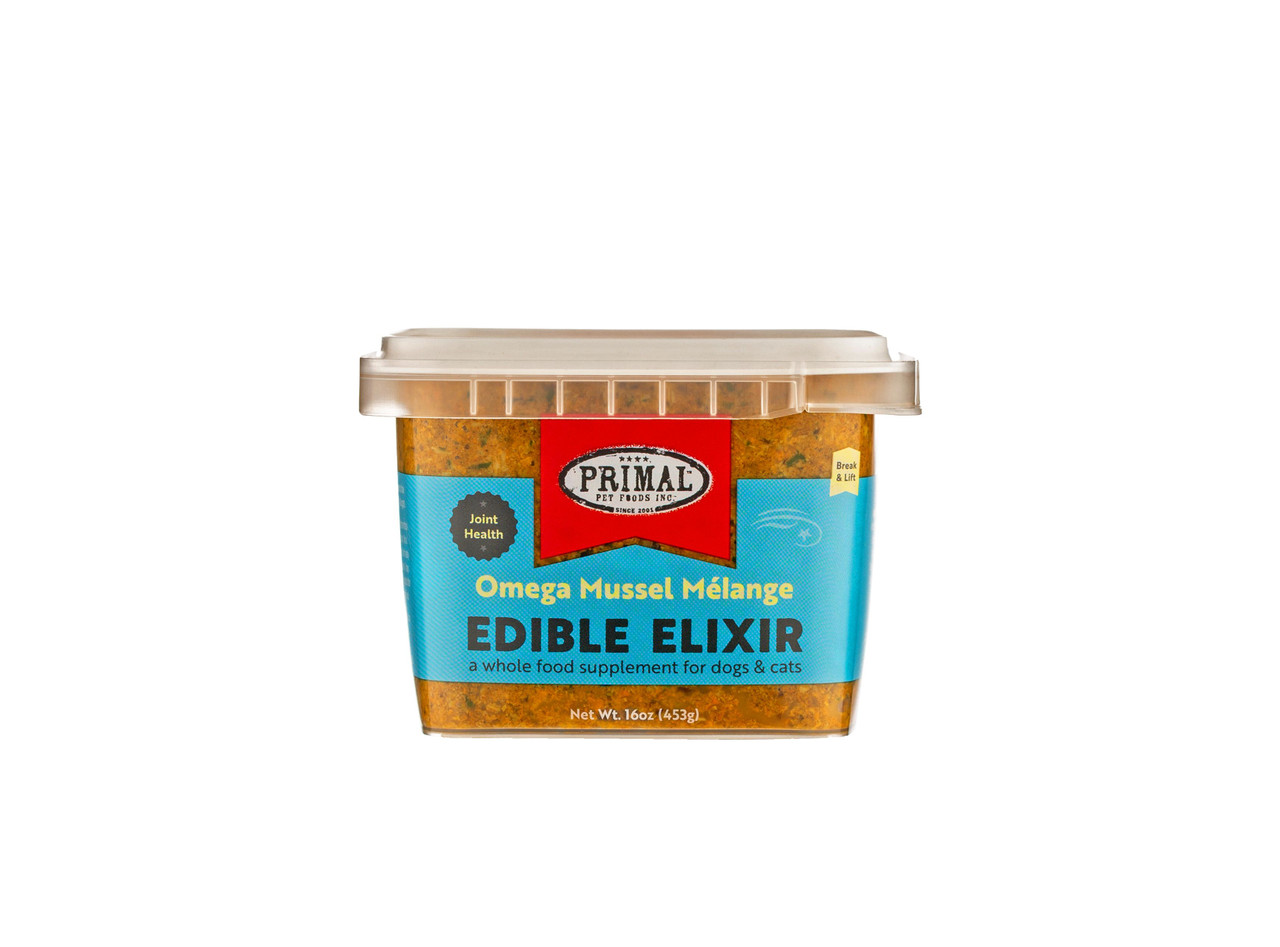 Primal Frozen Edible Elixir 16oz - Omega Mussel - Chaar