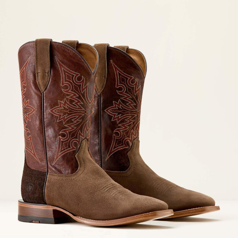 Ariat Men's Circuit Gritty Wide Square Toe Cowboy Boot - Chaar