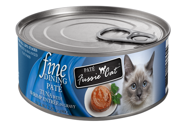 Fussie Cat Fine Dining Pate Tuna With Shrimp Wet Cat Food - Chaar