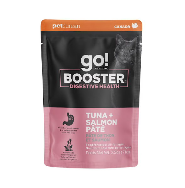 Petcurean GO! Digestive Health Tuna + Salmon Pâté Booster Wet Cat Food ...