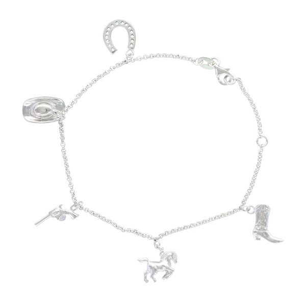 Montana Silversmiths Symbols of the West Charm Bracelet - Chaar
