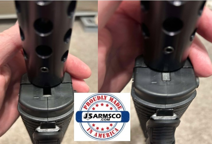 Threaded Barrel (Short) Shroud with 5 slot picatinny rail for Hi Point ...