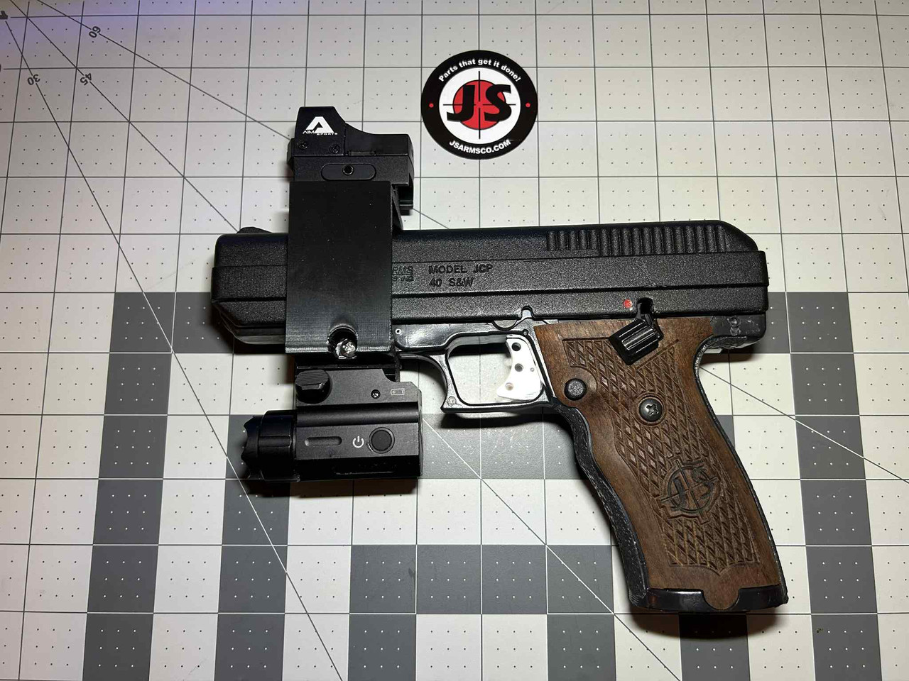 NO MOD - Gen1 40/45 Poly Framed Pistol Picatinny Rail system