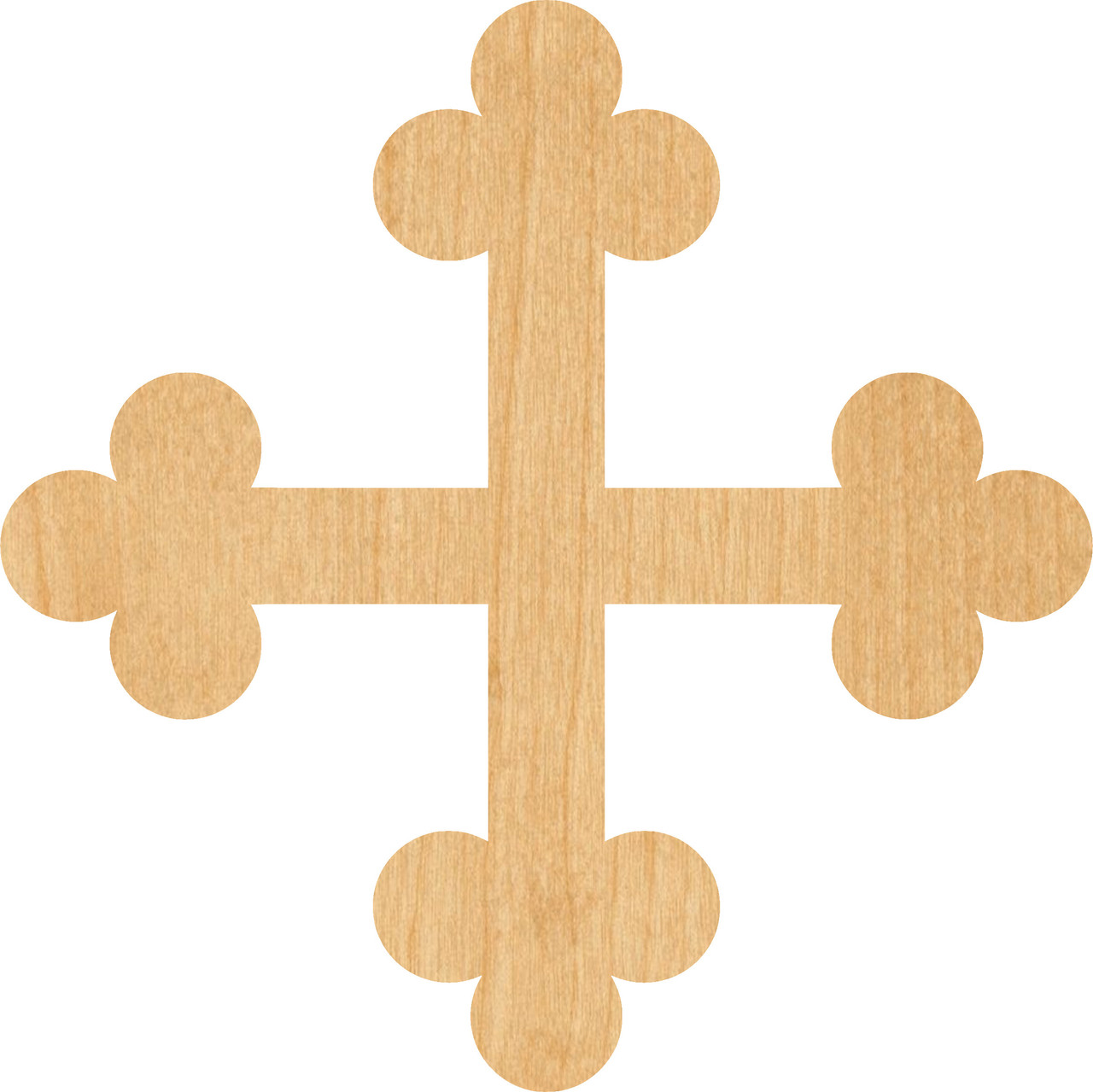 Botany Cross #2 - Laser Wood Shapes