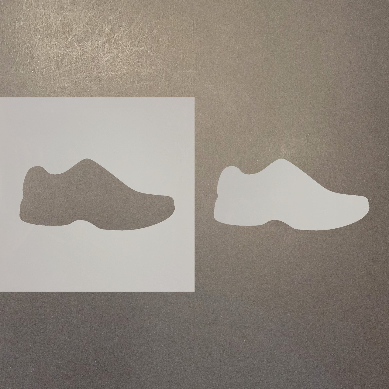 Running Shoe Reusable Mylar Stencils - Laser Wood Shapes