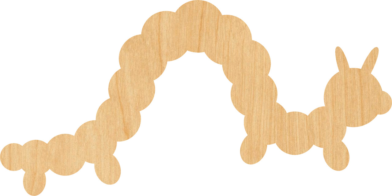 Inch Worm - Laser Wood Shapes