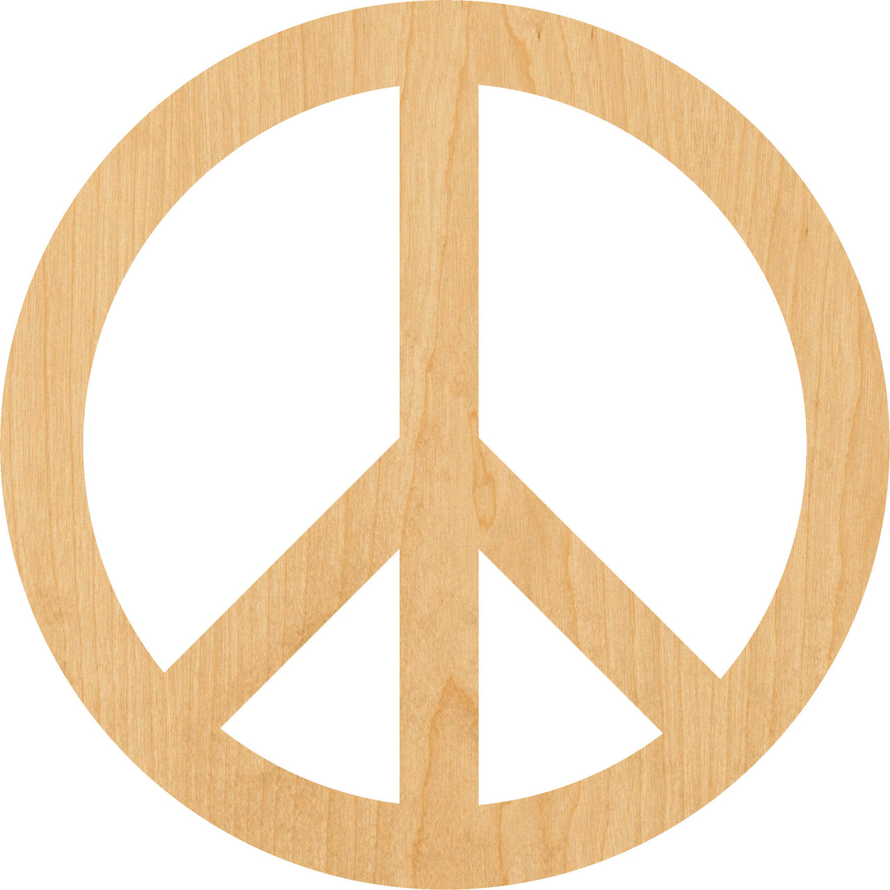 Peace Sign - Laser Wood Shapes