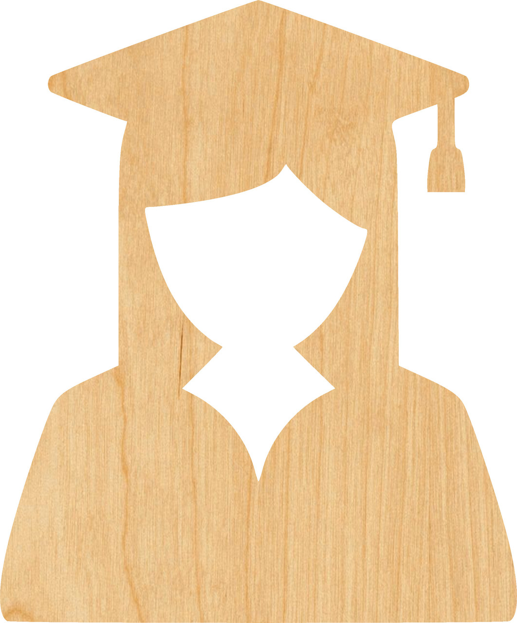Female Graduate - Laser Wood Shapes