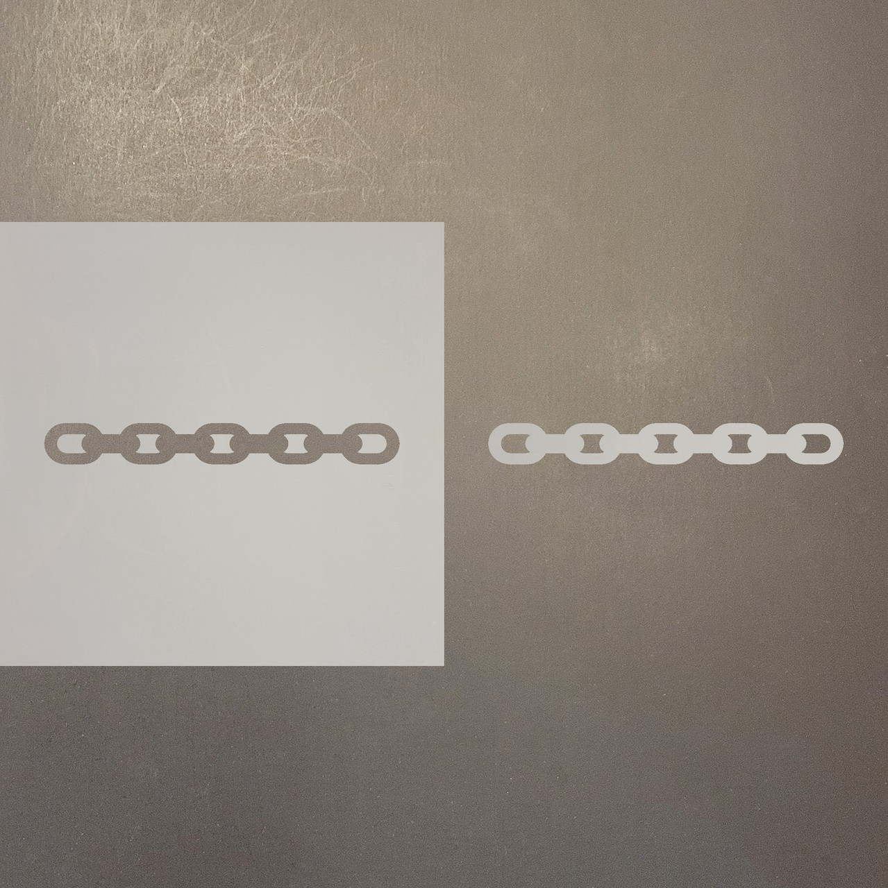 Chain Reusable Mylar Stencils - Laser Wood Shapes