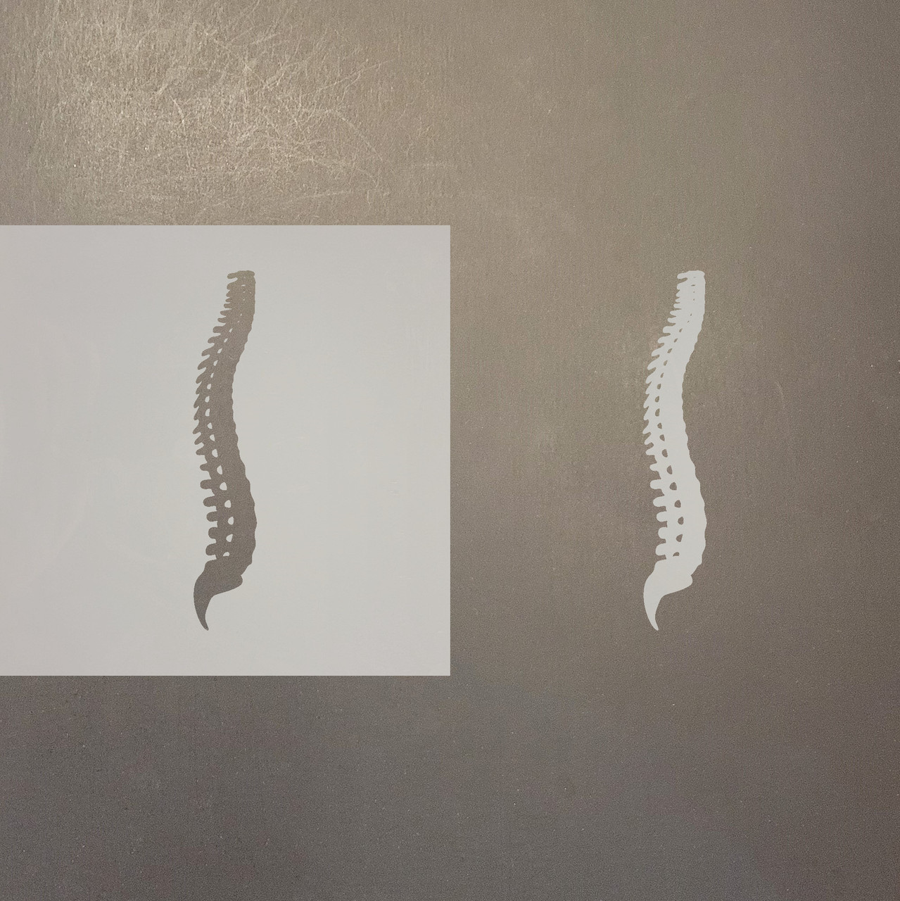 Spine Reusable Mylar Stencils - Laser Wood Shapes