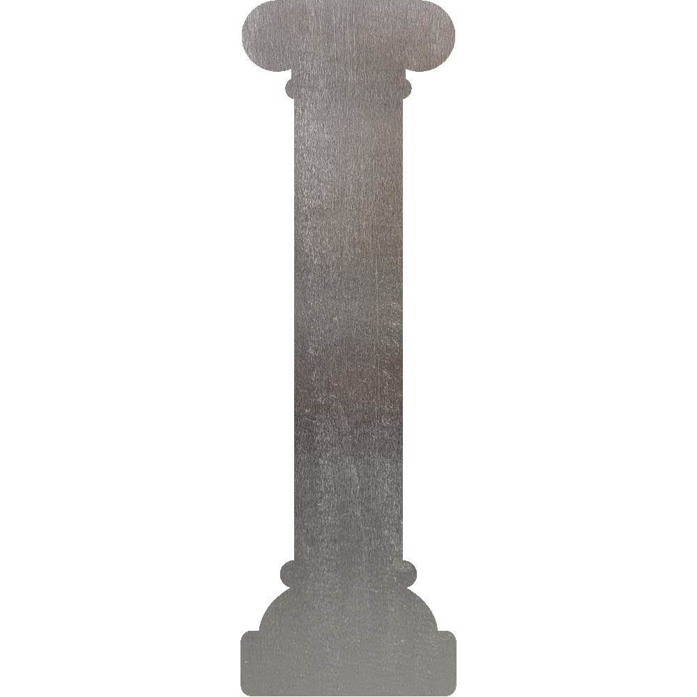 Greek Column Steel Cut Out Metal Art Decoration - Laser Wood Shapes