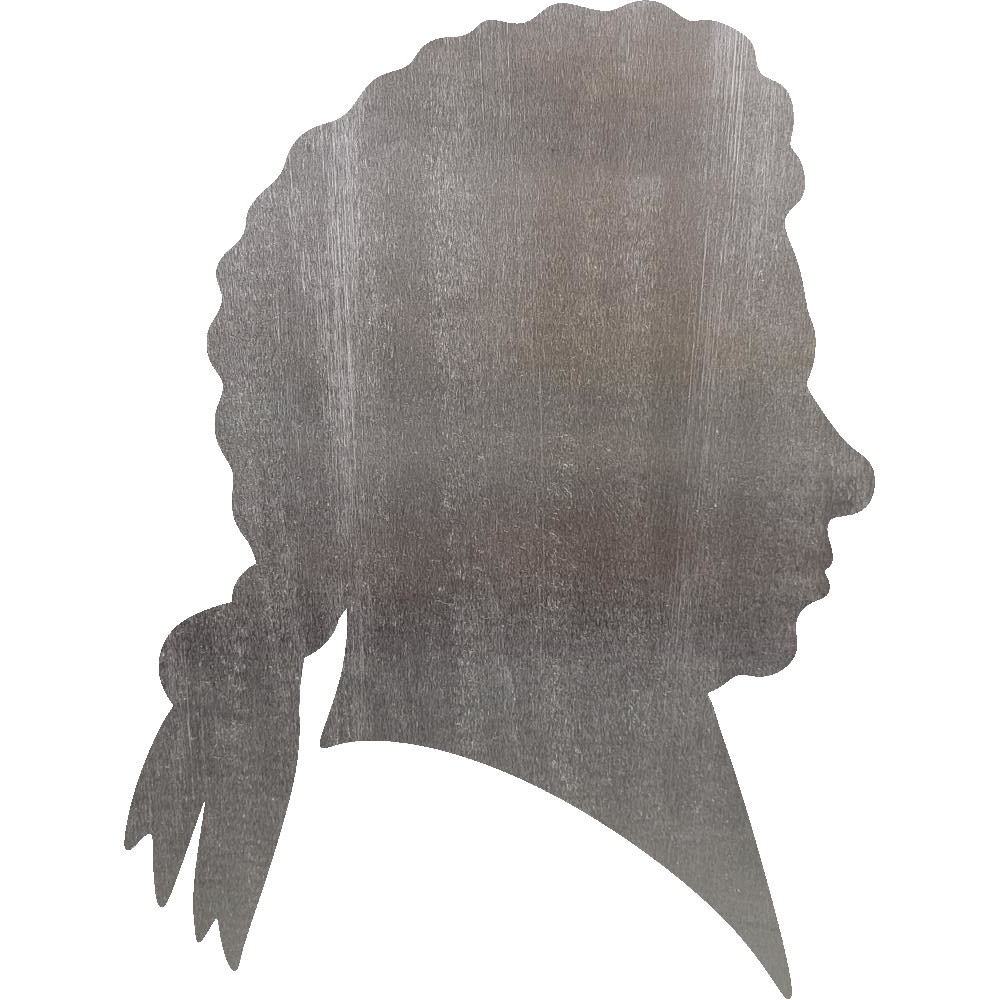 Mozart Steel Cut Out Metal Art Decoration - Laser Wood Shapes