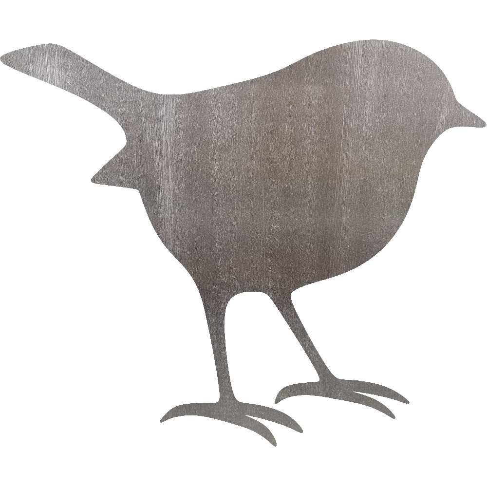 Robin Steel Cut Out Metal Art Decoration - Laser Wood Shapes