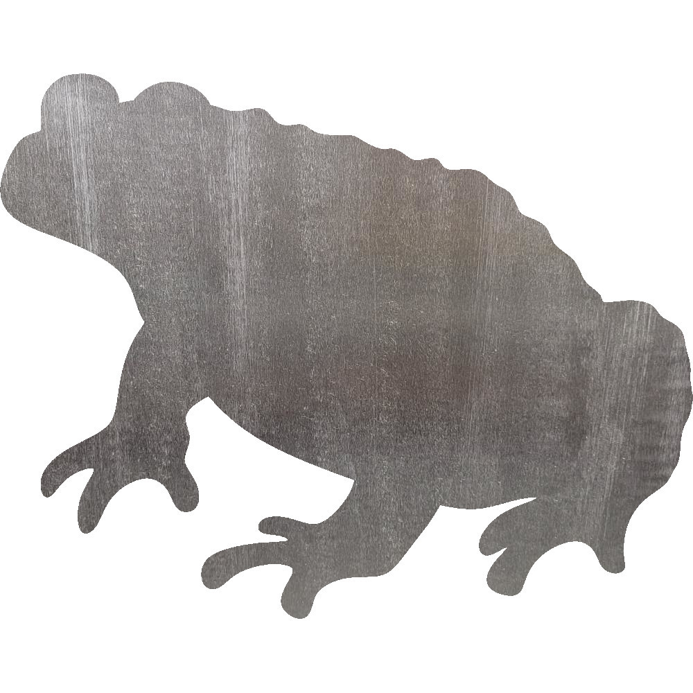Toad Steel Cut Out Metal Art Decoration - Laser Wood Shapes