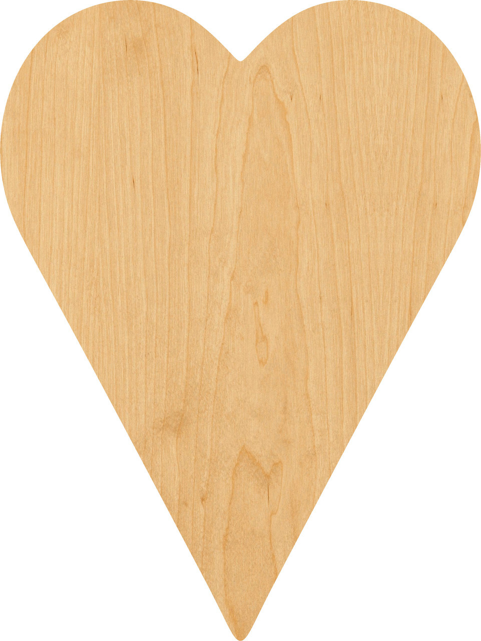 Long Heart - Laser Wood Shapes