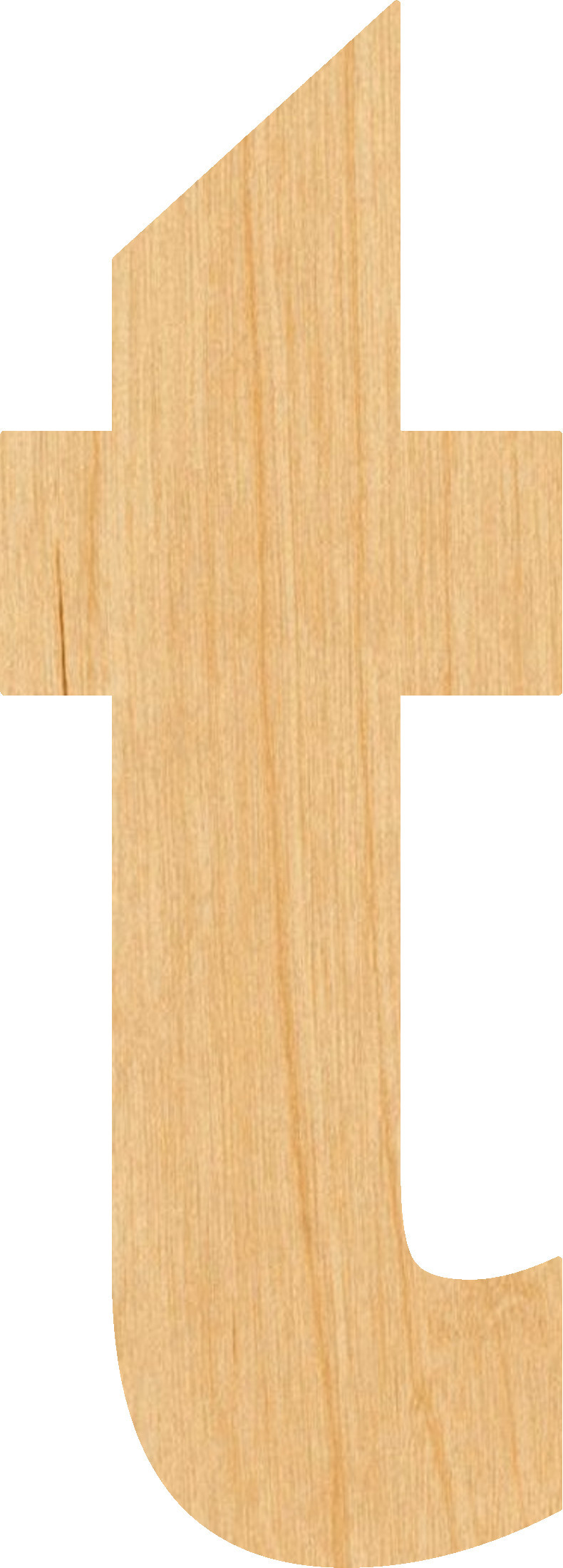 Lowercase Letter T - Laser Wood Shapes
