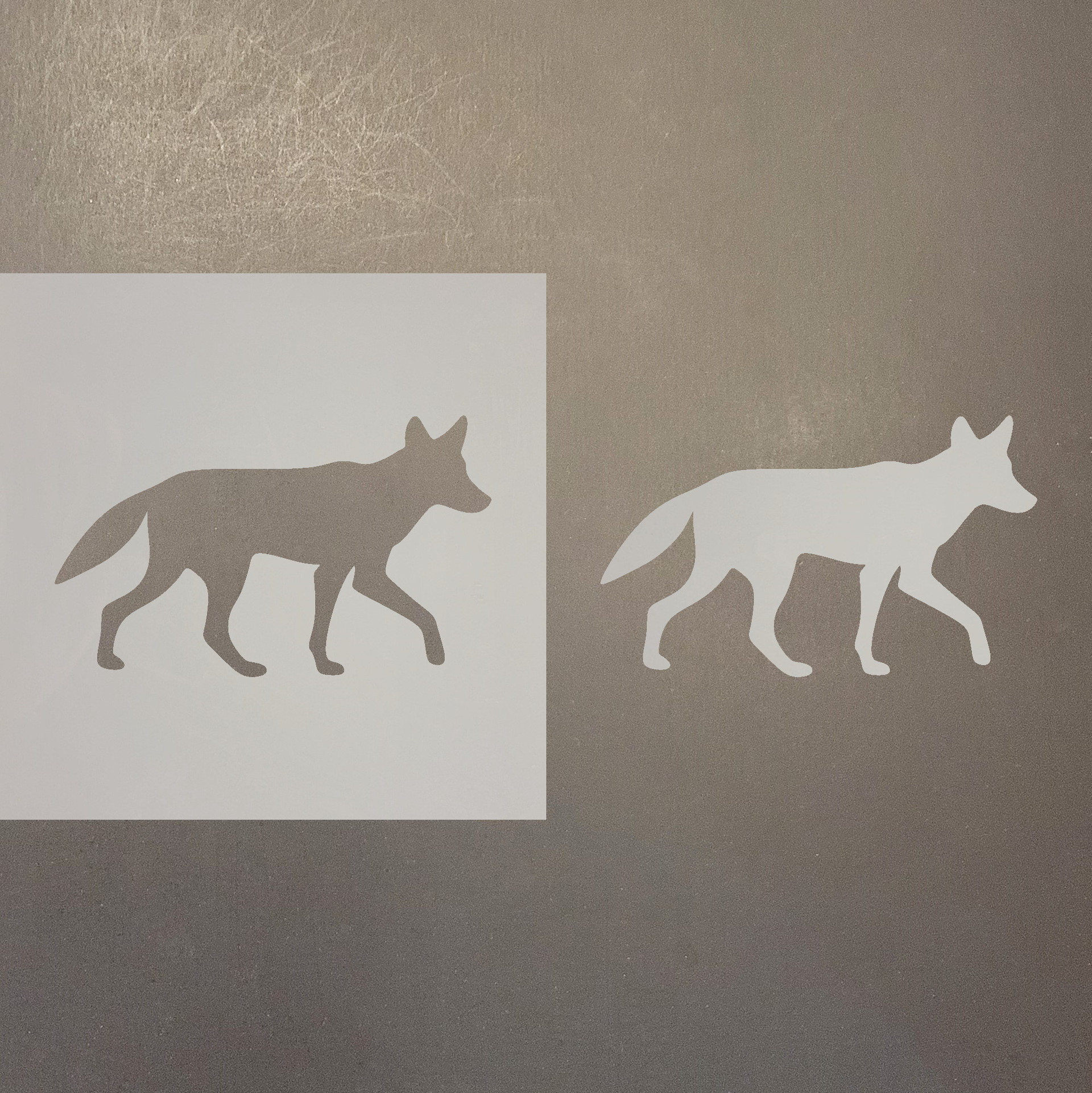 Coyote Reusable Mylar Stencils - Laser Wood Shapes