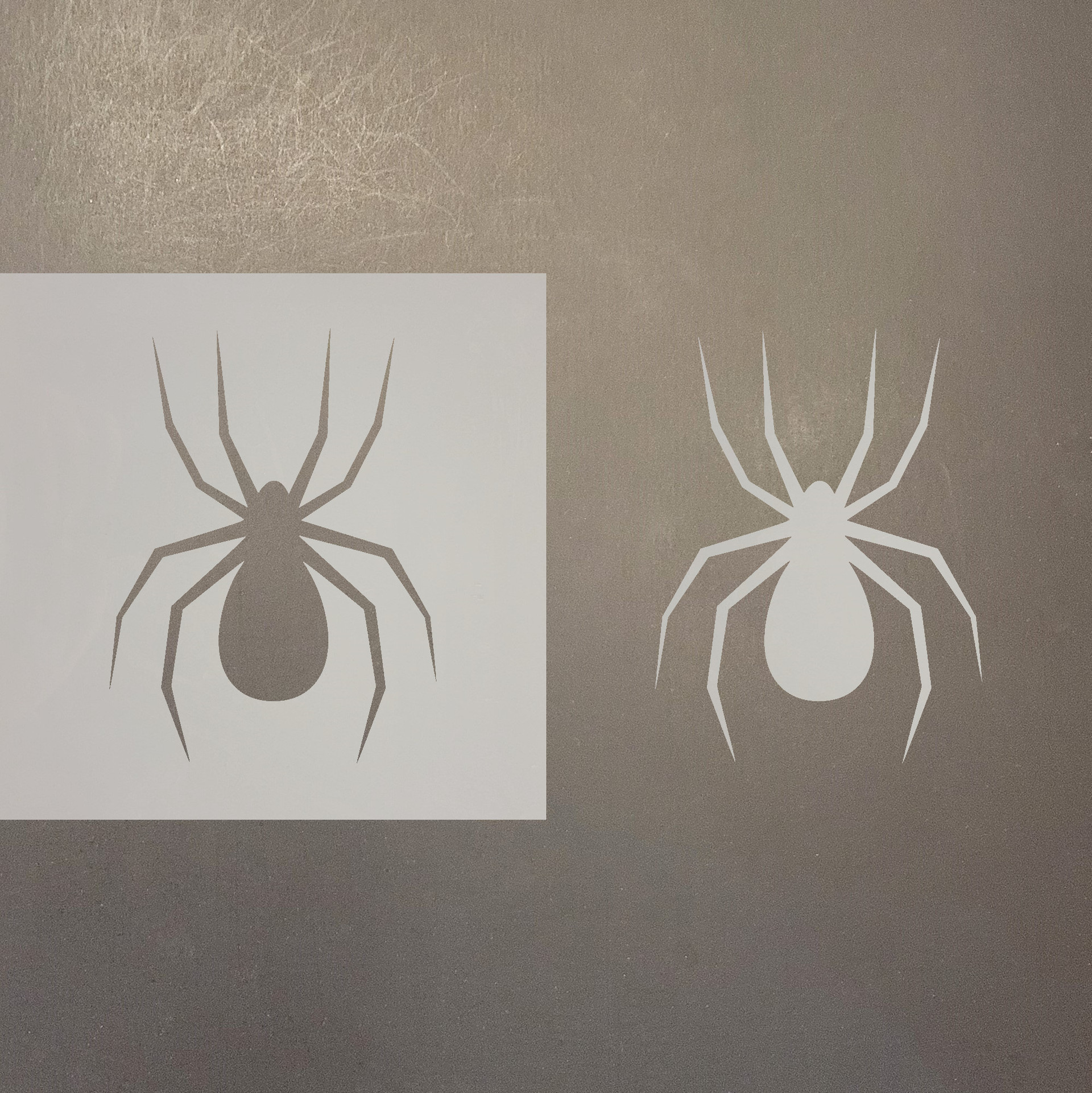 Spider 4 Reusable Mylar Stencils - Laser Wood Shapes