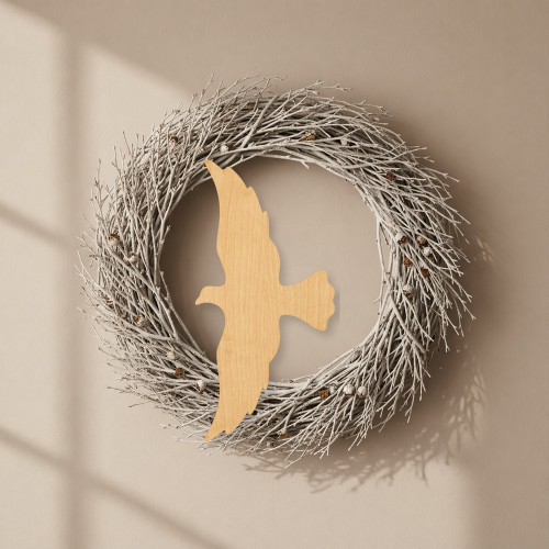 Flying Bird Wood Cutout for Crafts | Baltic Birch Wood Shape