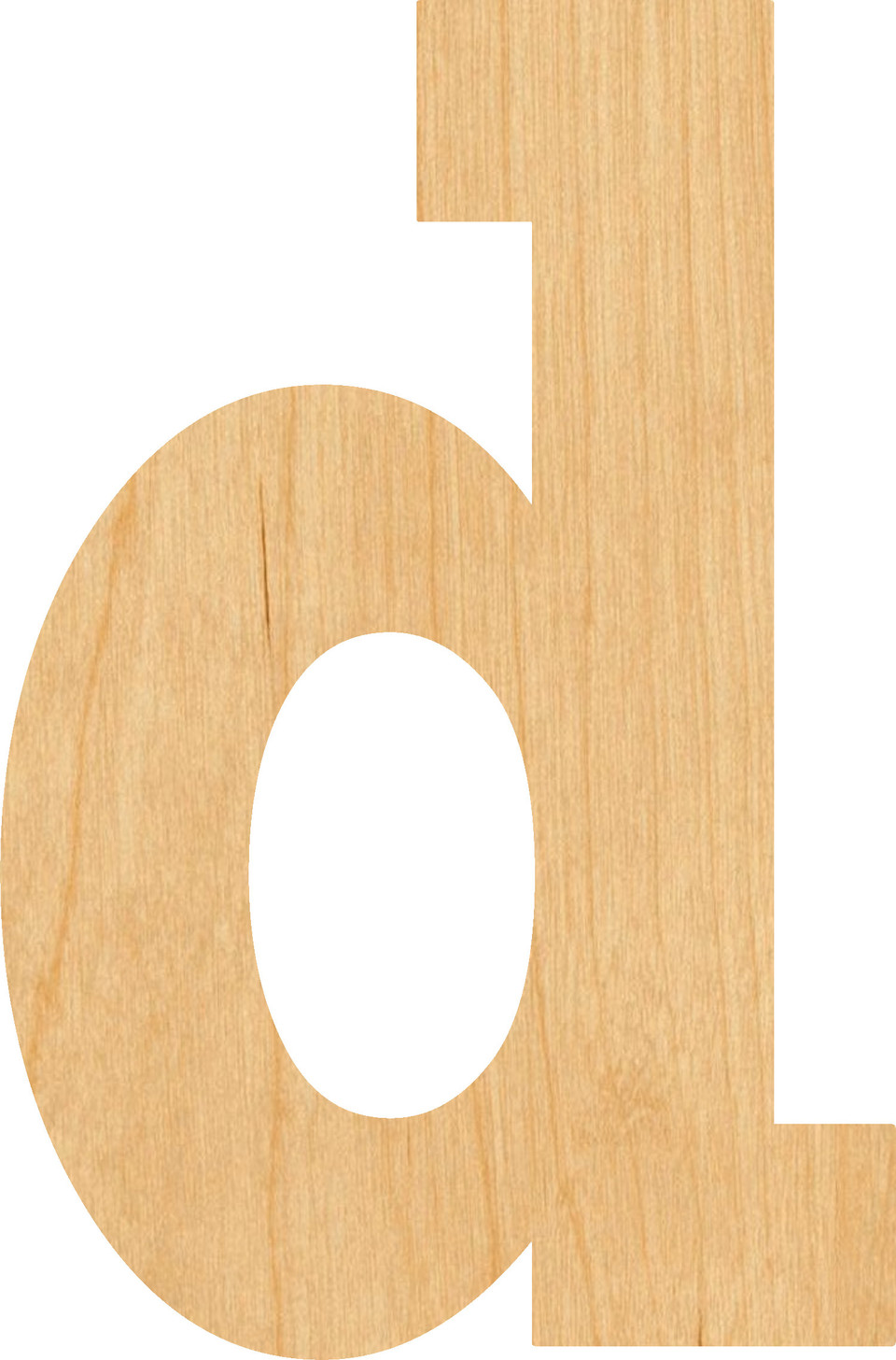 Lowercase Letter D - Laser Wood Shapes