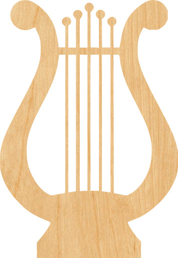 Lyre - Laser Wood Shapes