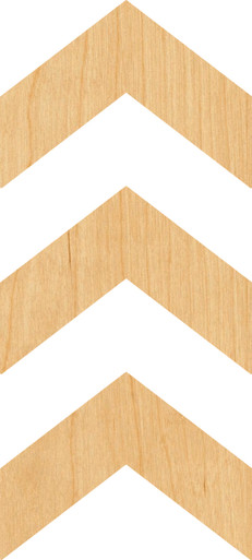 Chevron - Laser Wood Shapes