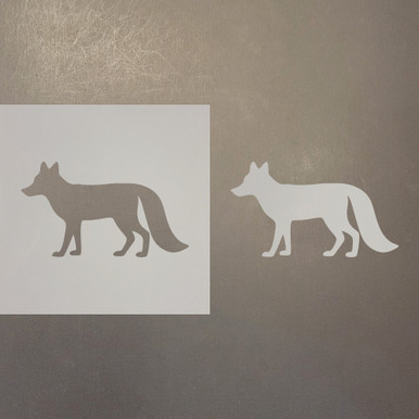 Fox 2 Reusable Mylar Stencils - Laser Wood Shapes