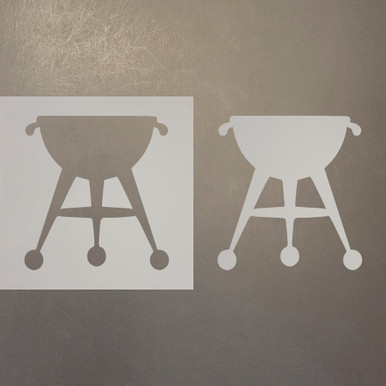 Grill Reusable Mylar Stencils - Laser Wood Shapes
