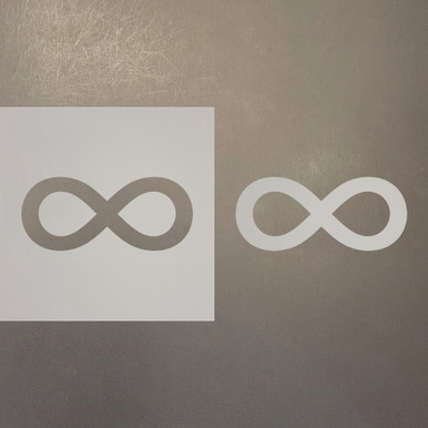 Infinity Symbol Reusable Mylar Stencils - Laser Wood Shapes