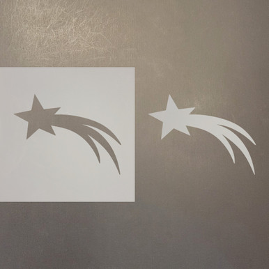 Shooting Star Reusable Mylar Stencils - Laser Wood Shapes