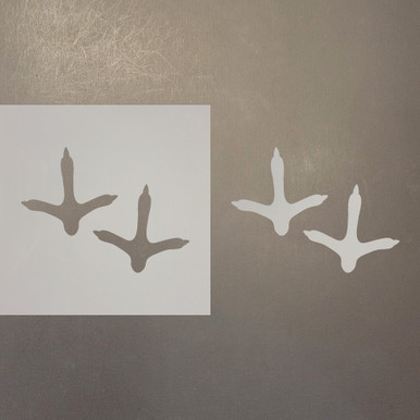 Turkey Feet Reusable Mylar Stencils - Laser Wood Shapes