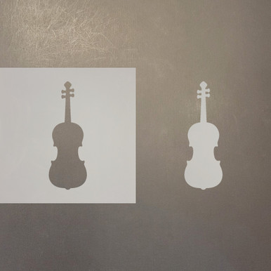 Violin Reusable Mylar Stencils - Laser Wood Shapes