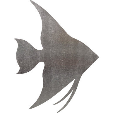 Angelfish Steel Cut Out Metal Art Decoration - Laser Wood Shapes