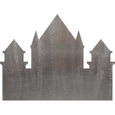 Castle Steel Cut Out Metal Art Decoration - Laser Wood Shapes