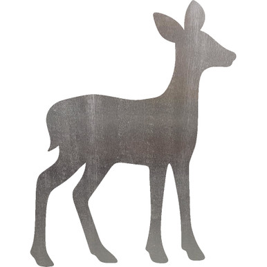 Fawn Steel Cut Out Metal Art Decoration - Laser Wood Shapes