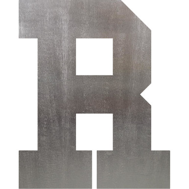 Letter R Steel Cut Out Metal Art Decoration - Laser Wood Shapes