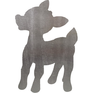 Rudolph Outline Steel Cut Out Metal Art Decoration - Laser Wood Shapes