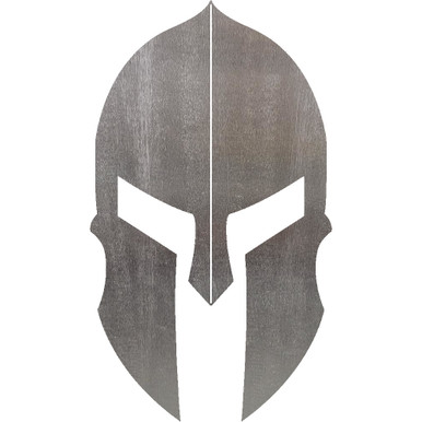 Spartan Helmet Steel Cut Out Metal Art Decoration - Laser Wood Shapes