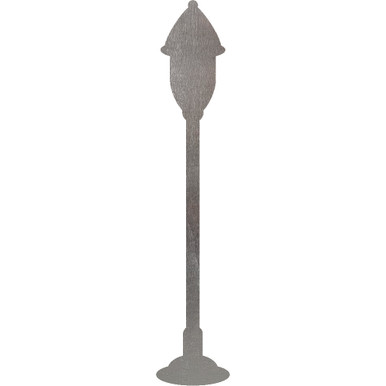Street Lamp Steel Cut Out Metal Art Decoration - Laser Wood Shapes