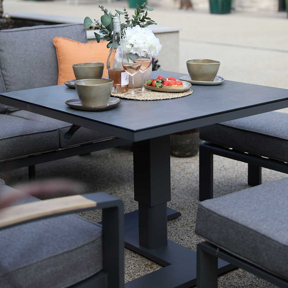 Supremo Modena Mini Modular Sofa Set with Adjustable Table & 2 Stools