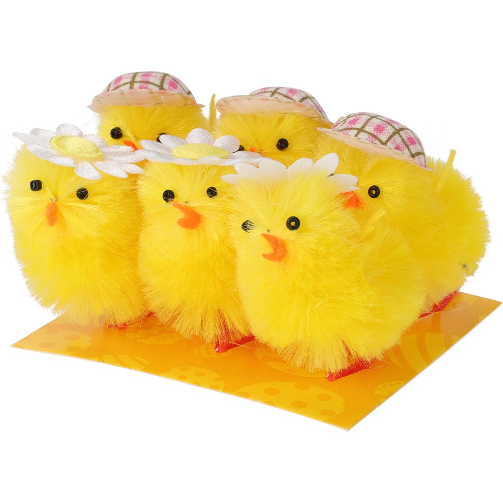 Chick Decorations 6 pieces