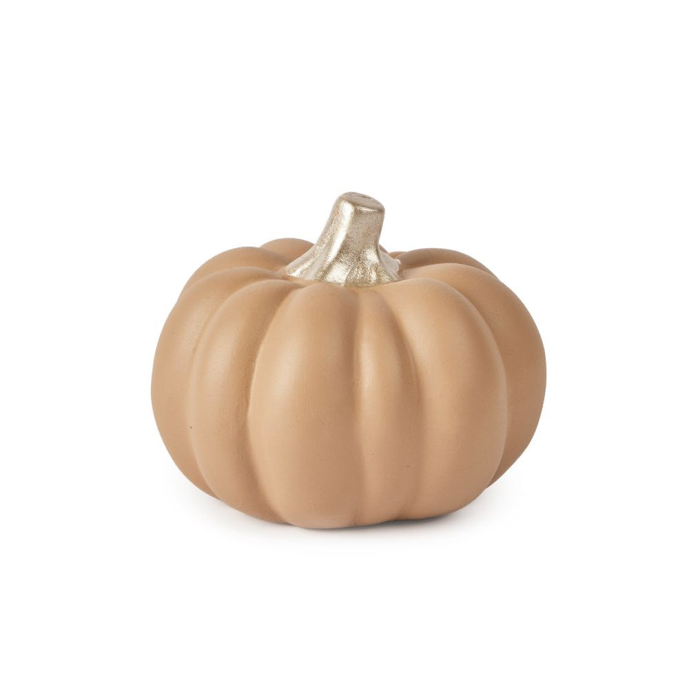 Brown Ceramic Pumpkin