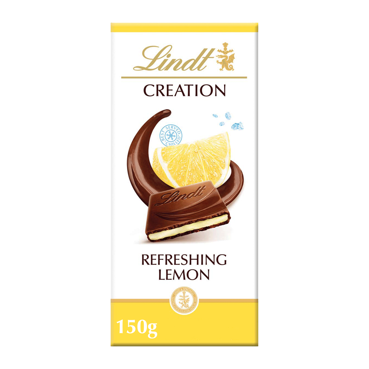 Lindt Creation Chocolate Bar 150g - Refresh Lemon