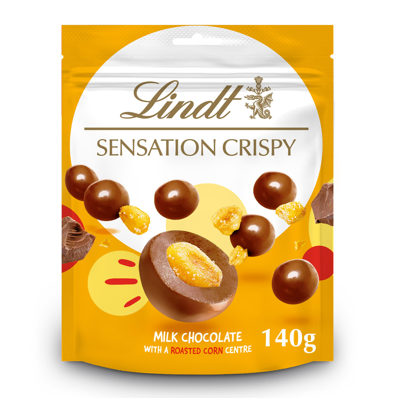 Lindt Sensations Crispy Milk Chocolate With Corn 140G