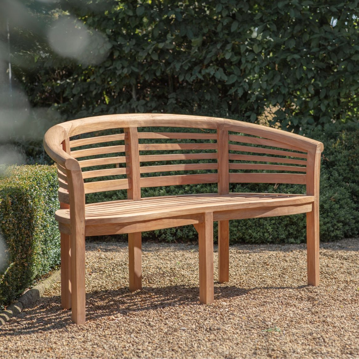 Bramblecrest Pimlico Banana Bench in Solid Teak