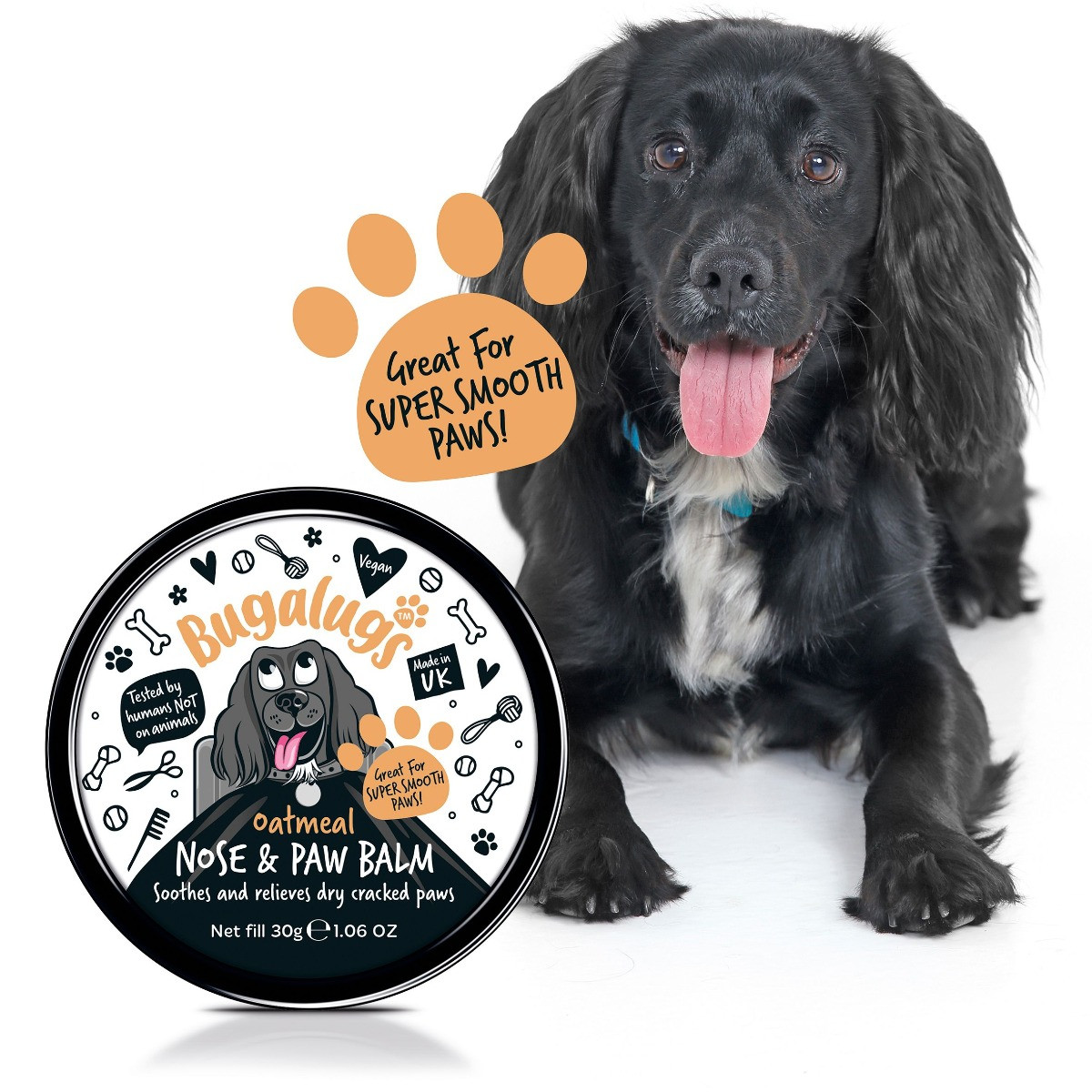 Bugalugs Oatmeal Paw & Nose Balm - 30G