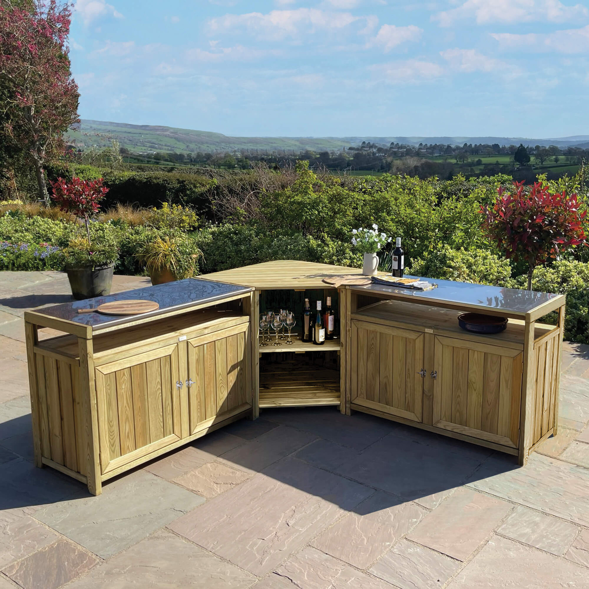Zest Terraza Outdoor Kitchen Range Set Modular Design