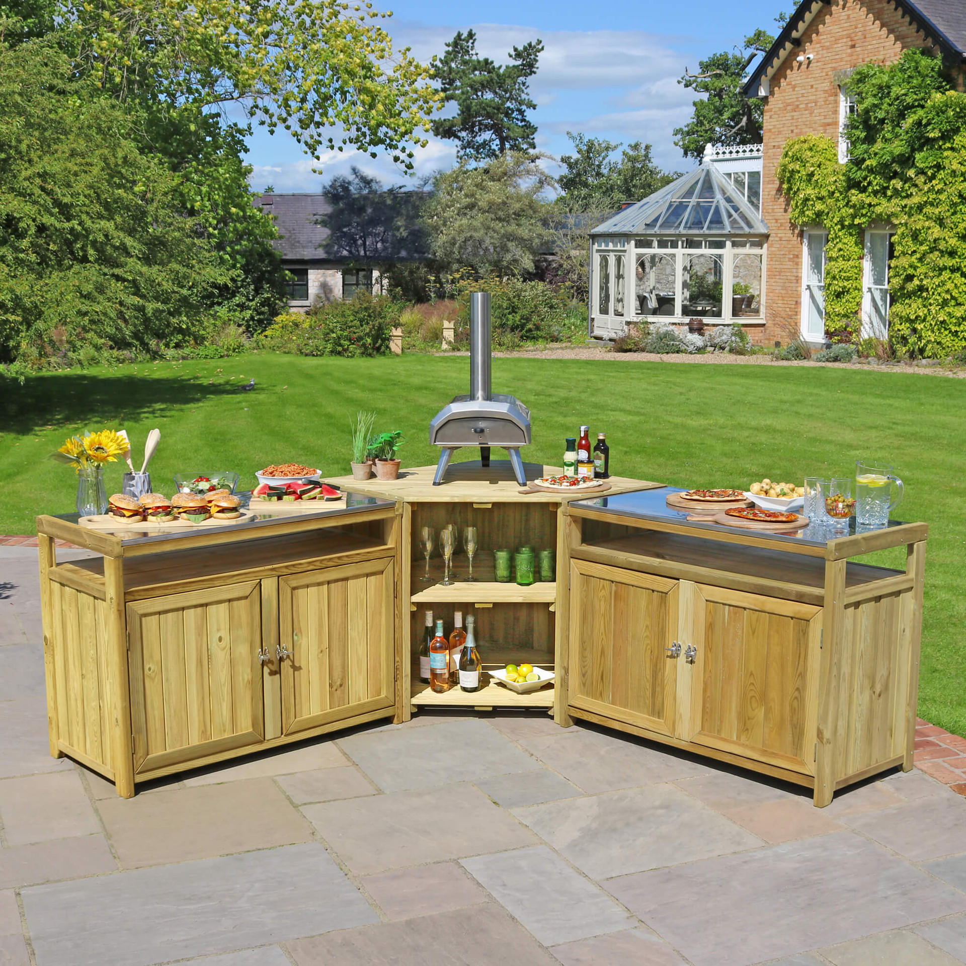 Zest Terraza Outdoor Kitchen Range Set Modular Design
